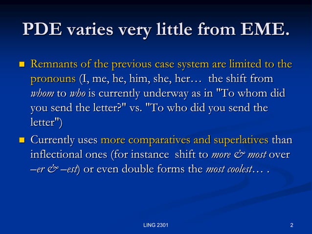 Present day english | PPTX