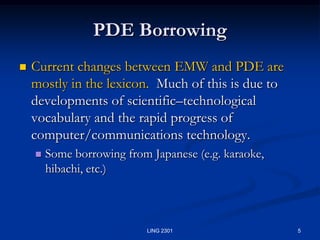 Present day english | PPTX