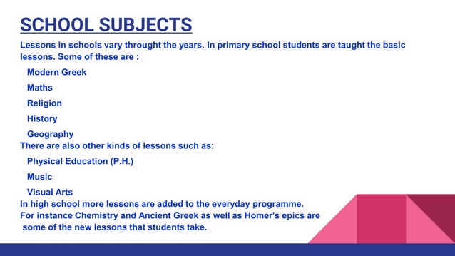 Present day schools | PPT