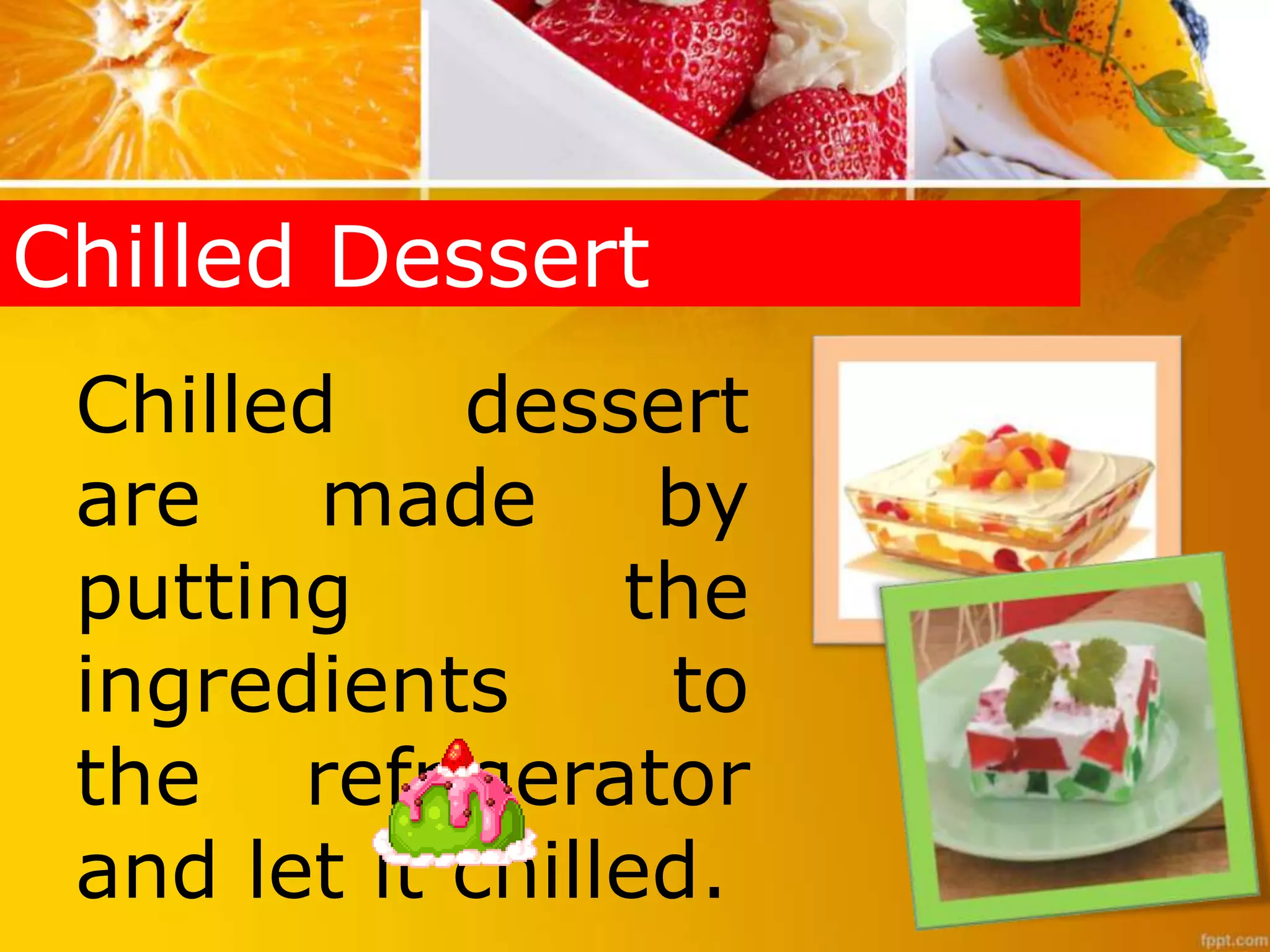 Present desserts | PPTX
