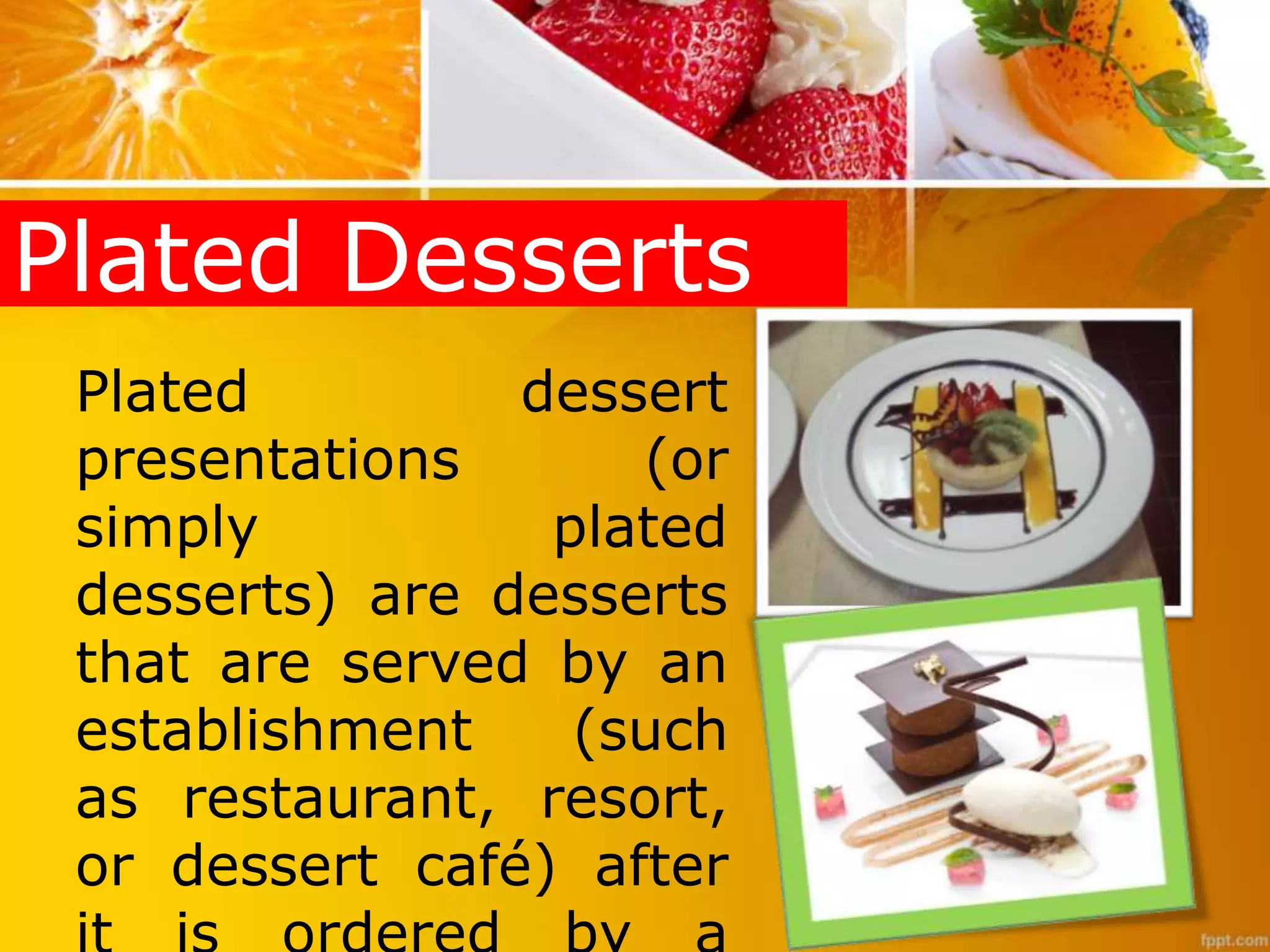 Present desserts | PPTX