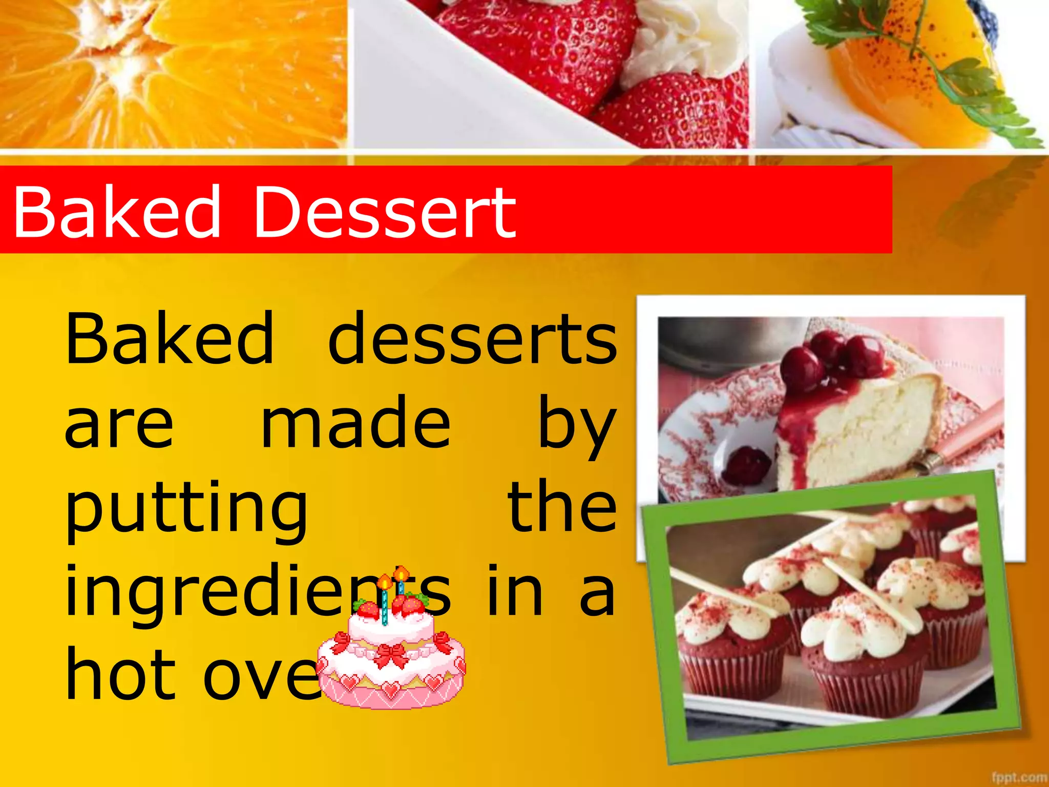 Present desserts | PPTX