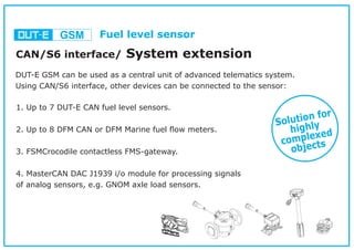 DUT-E GSM Fuel level sensor | PDF