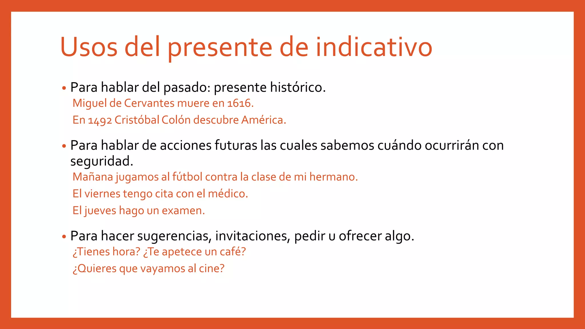 Presente de indicativo. verbos regulares | PPT
