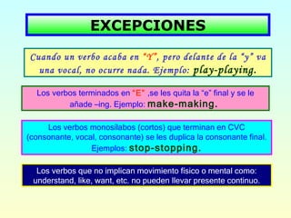 Presente continuo | PPT