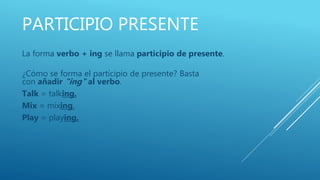 Presente continuo | PPTX