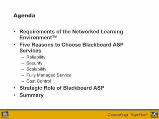 Presented by: Ahmar Abbas, Director, Blackboard ASP Services | PPT