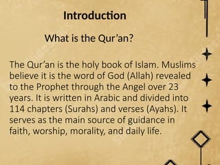 Understanding the Qur’an: Structure, Significance, and Moral Guidance ...