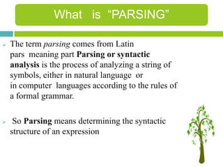 Parsing | PPT