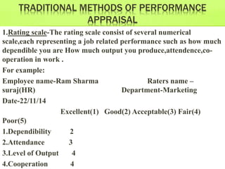 METHODS OF PERFOMANCE APPRAISAL | PPTX