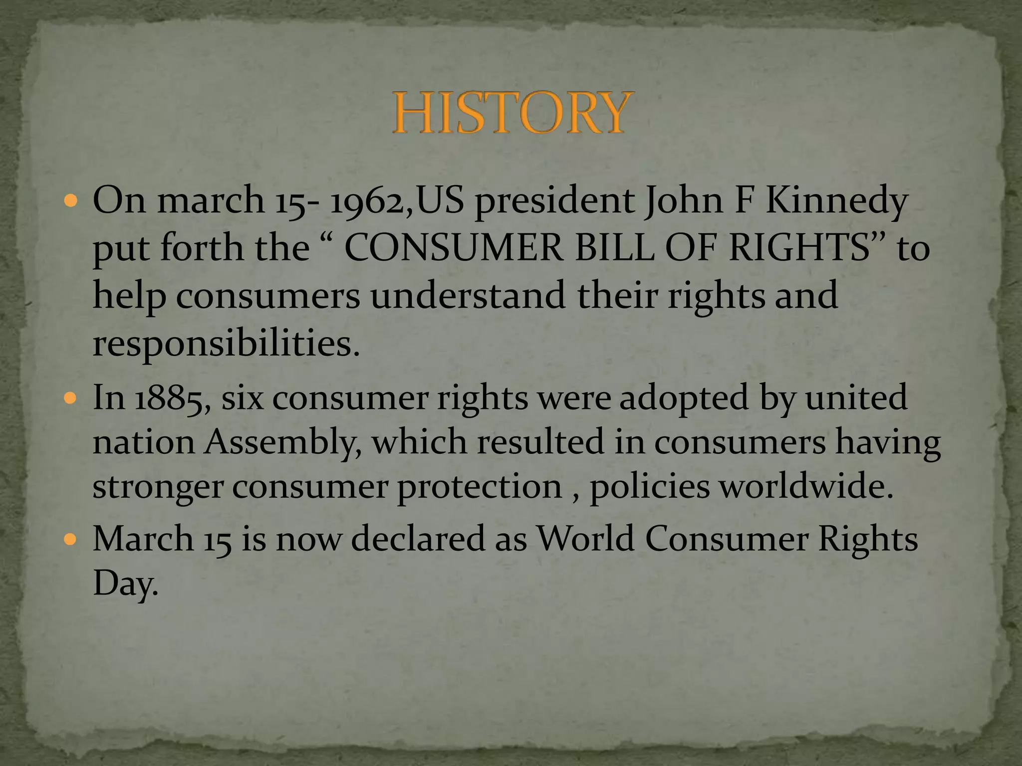 Consumer rights and responsibilities | PPTX
