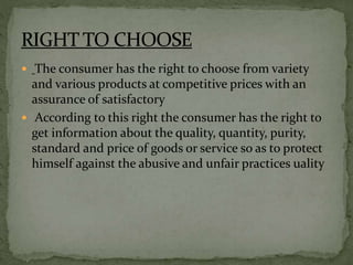 Consumer rights and responsibilities | PPTX