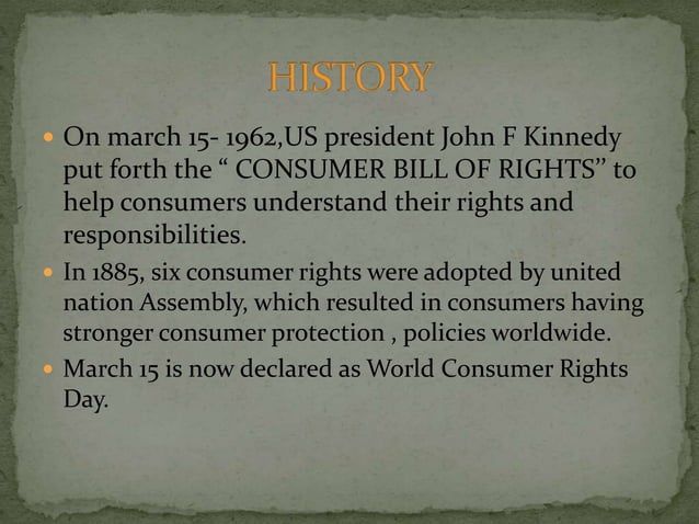 Consumer rights and responsibilities | PPTX | Household Supplies | Shopping