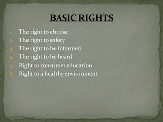 Consumer rights and responsibilities | PPTX