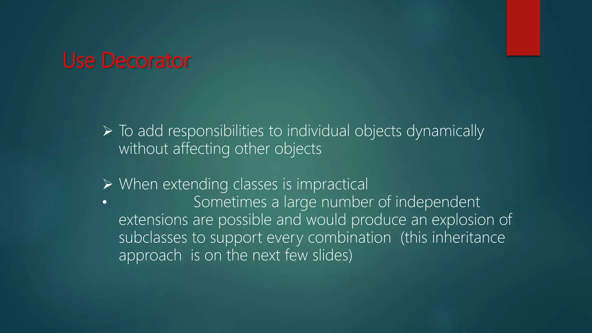Design Pattern(decorator design pattern) and anti pattern | PPT