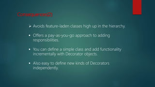 Design Pattern(decorator design pattern) and anti pattern | PPT