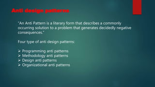 Design Pattern(decorator design pattern) and anti pattern | PPT