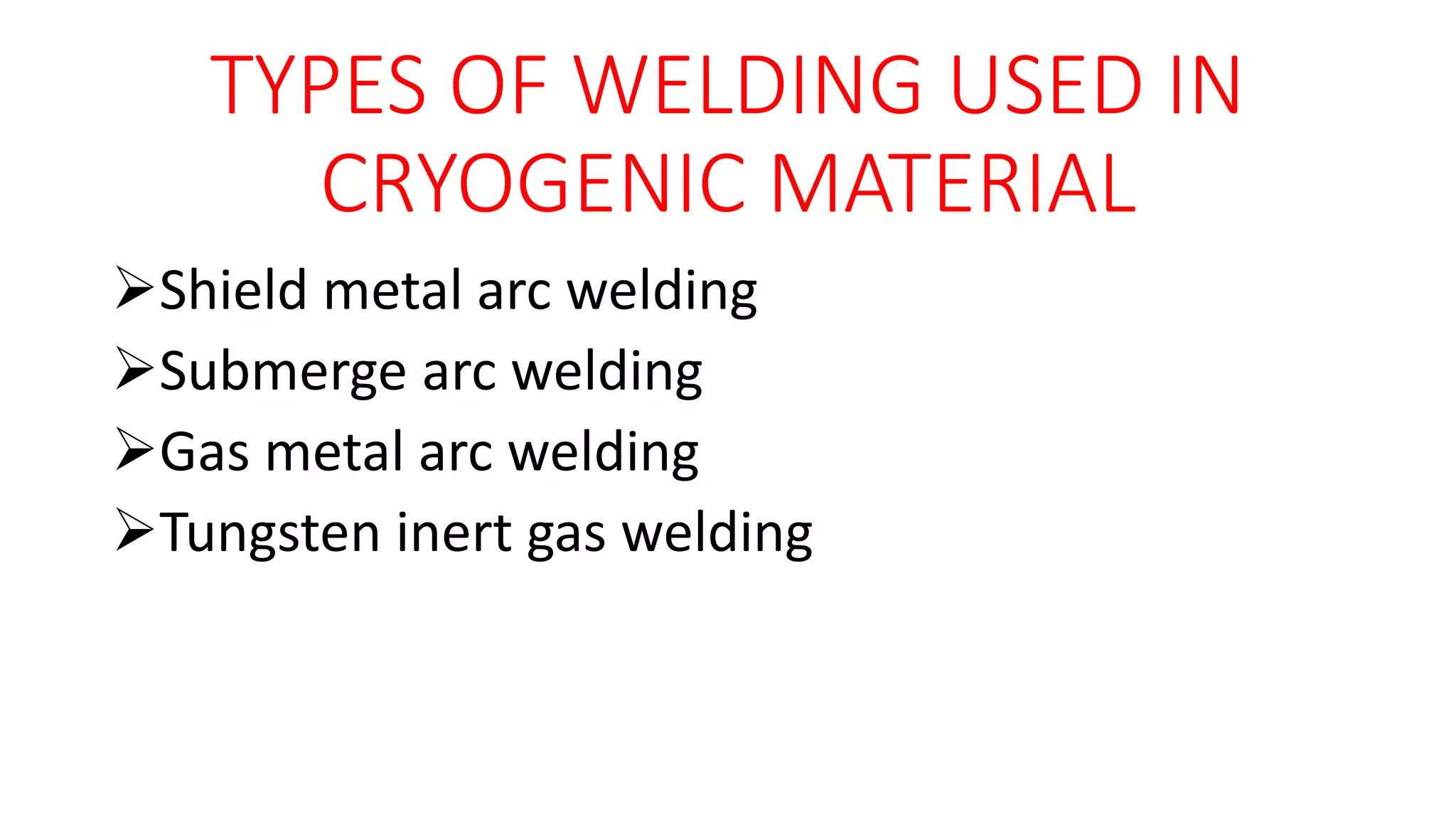 cryogenic material | PPTX