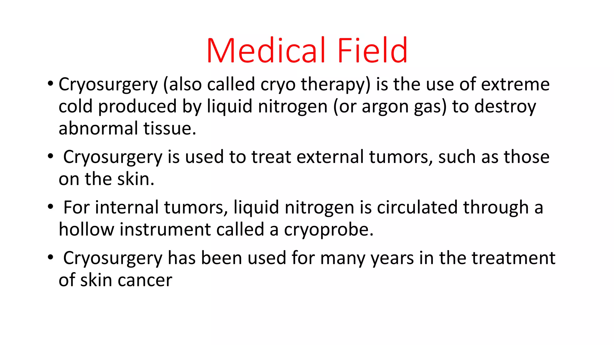 cryogenic material | PPTX