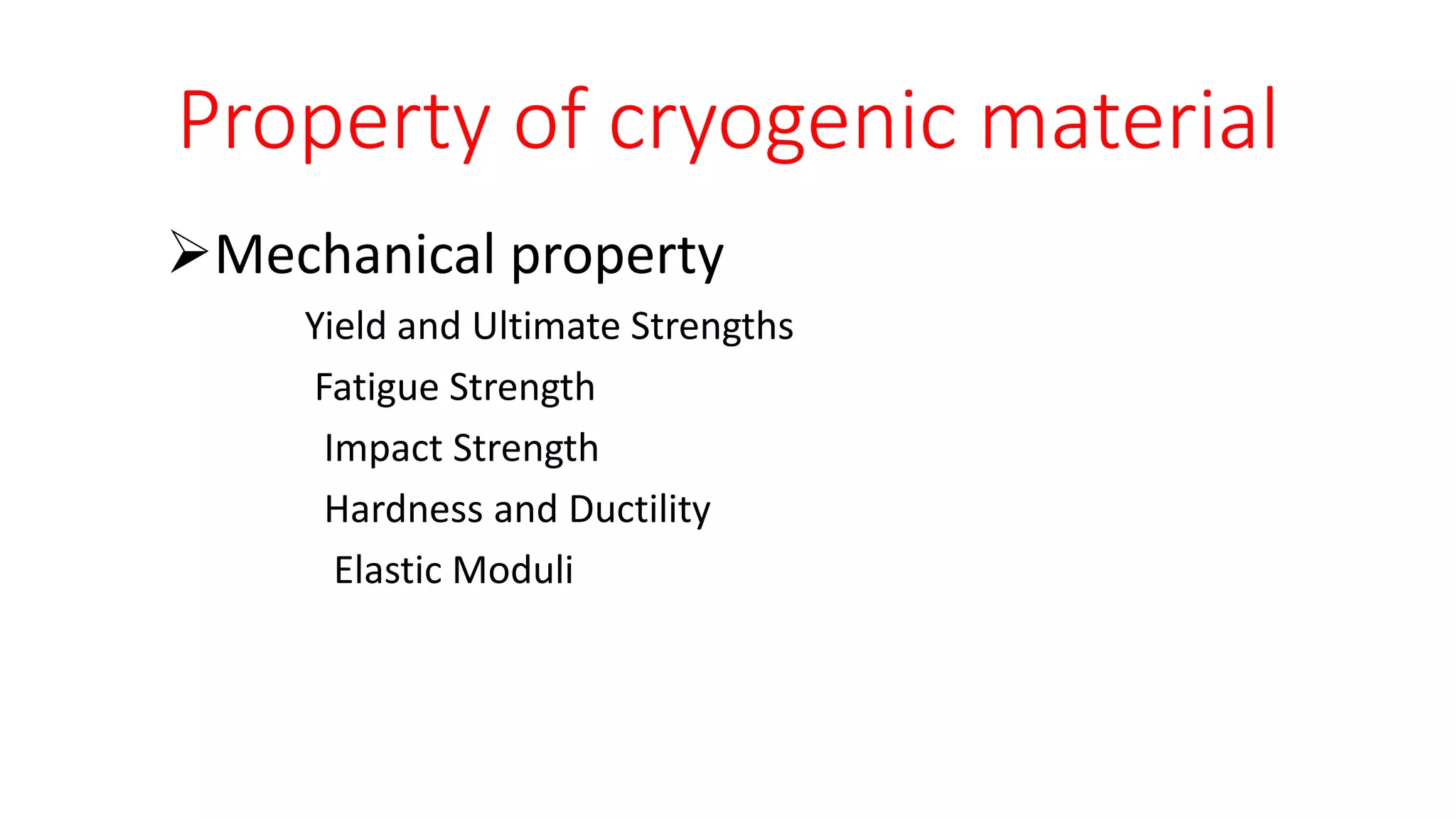 cryogenic material | PPTX