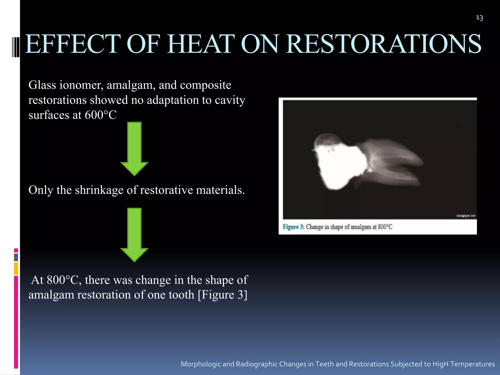 MORPHOLOGICAL AND RADIOGRAPHIC CHANGES IN TEETH AND RESTORATION ...