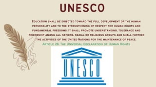 Role of UNESCO Promoting Peace Education. | PDF