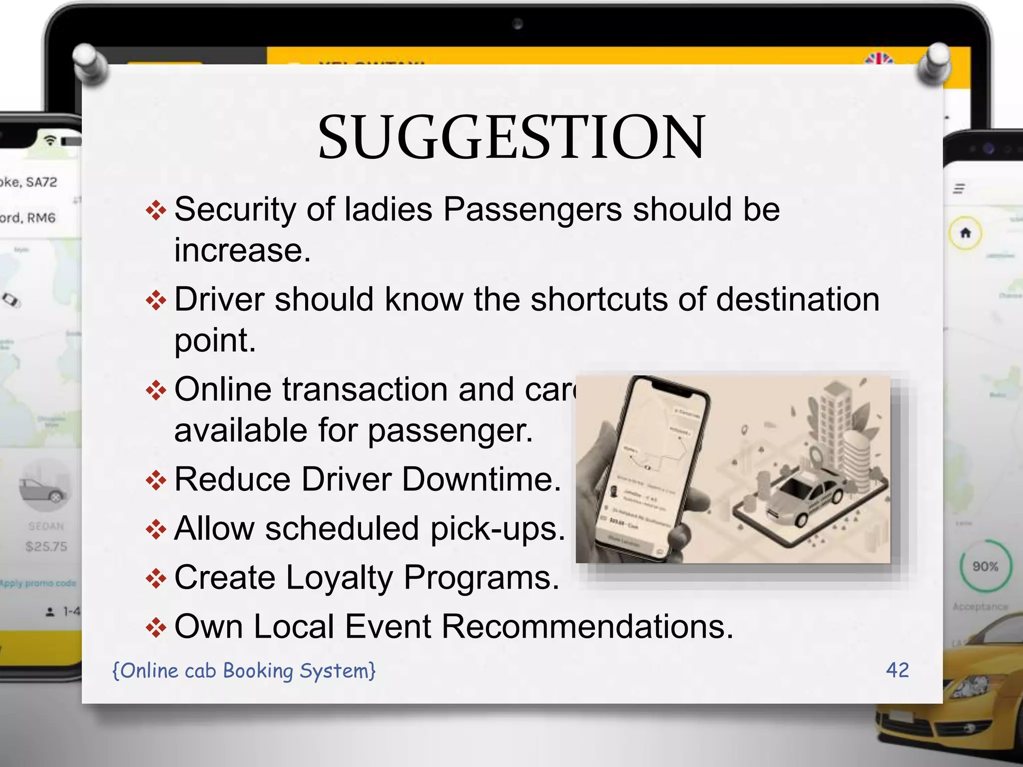 online Cab Booking System PPT Presentation | PPTX