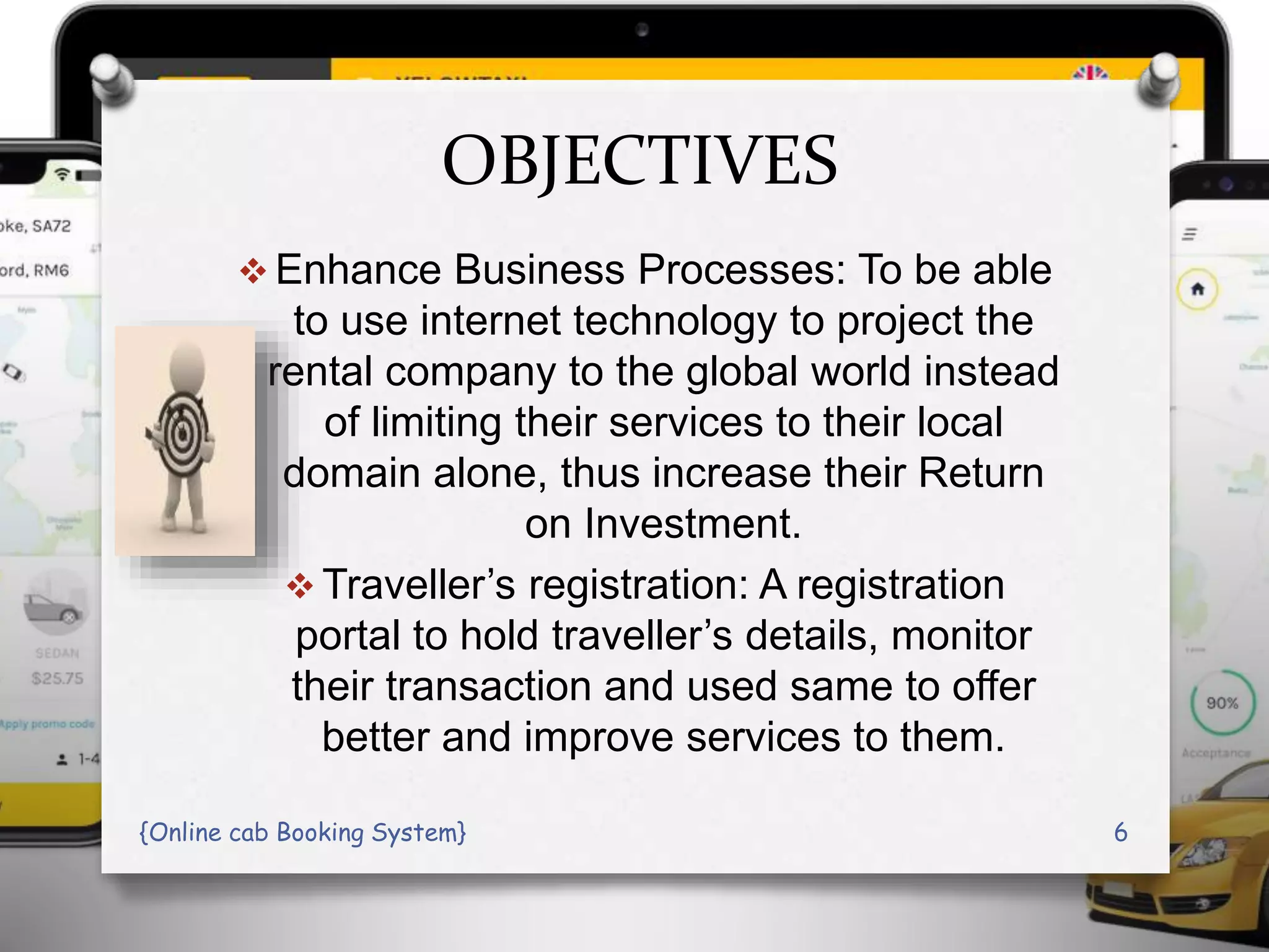 online Cab Booking System PPT Presentation | PPTX