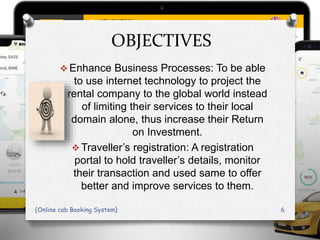 online Cab Booking System PPT Presentation | PPTX