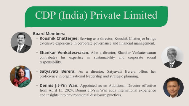 GCDP( Carbon Disclosure Project ) ppt- F23012 | PPT