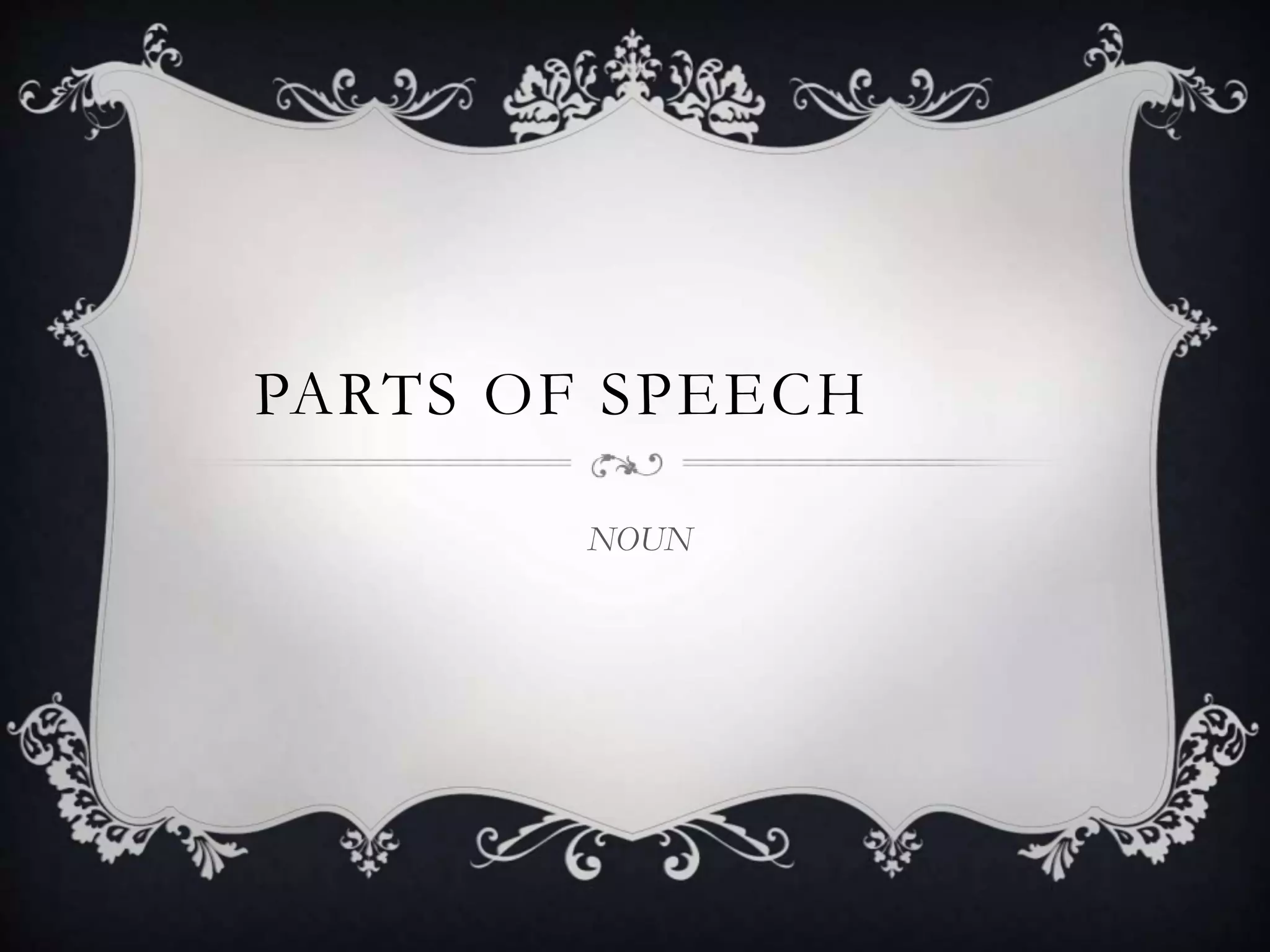 Parts of Speech : Noun | PPTX