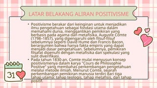 Konsep Ilmu Aliran Positivisme (Auguste Comte).pptx