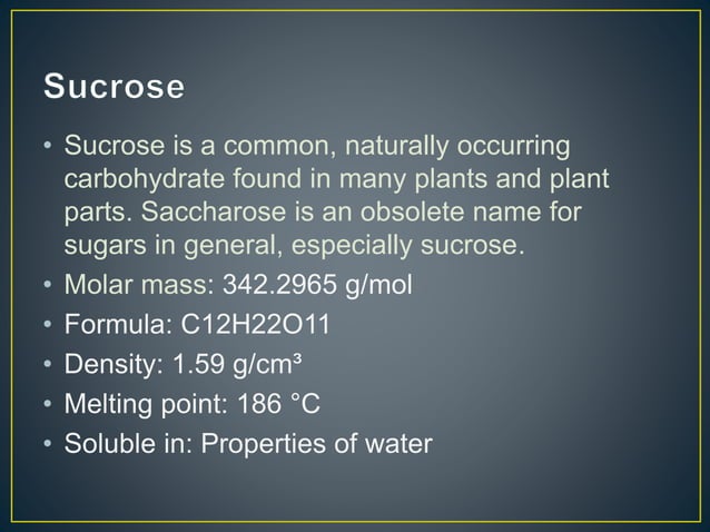 synthesis of sucrose presented by kulsoom pirjan baloch | PPTX