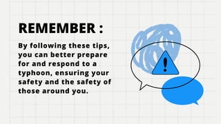 Safety Measures Before During and After Typhoon | PDF