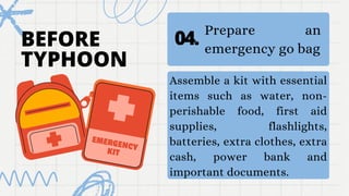 Safety Measures Before During and After Typhoon | PDF