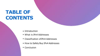 Your Ultimate Guide to Buying IPv4 Addresses | PPT