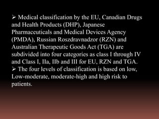 regulation for combination product and medical devices | PPTX