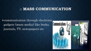 Types of communication | PPTX