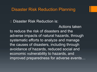 Disaster Risk Reduction Planning | PPTX