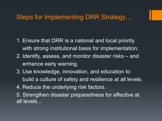 Disaster Risk Reduction Planning | PPTX