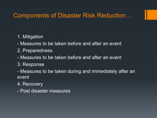 Disaster Risk Reduction Planning | PPTX