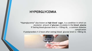 Hypo & Hyper glycemia ,Hypo & hyper natremia | PPTX