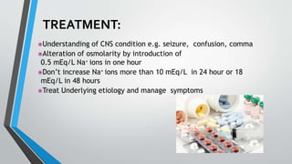 Hypo & Hyper glycemia ,Hypo & hyper natremia | PPTX