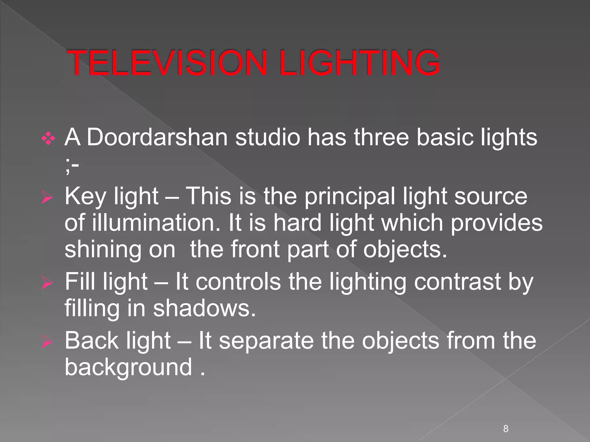 ppt Or report of training on doordarshan TV broadcasting | PPTX