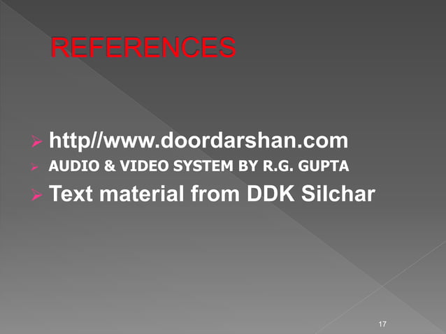 ppt Or report of training on doordarshan TV broadcasting | PPTX | Technology & Computing