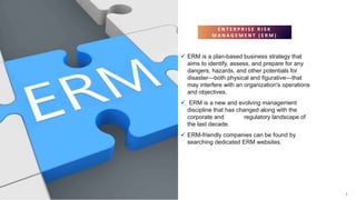 Enterprise risk management | PPTX