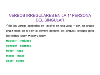 Los verbos en Presente de Indicativo.ppt