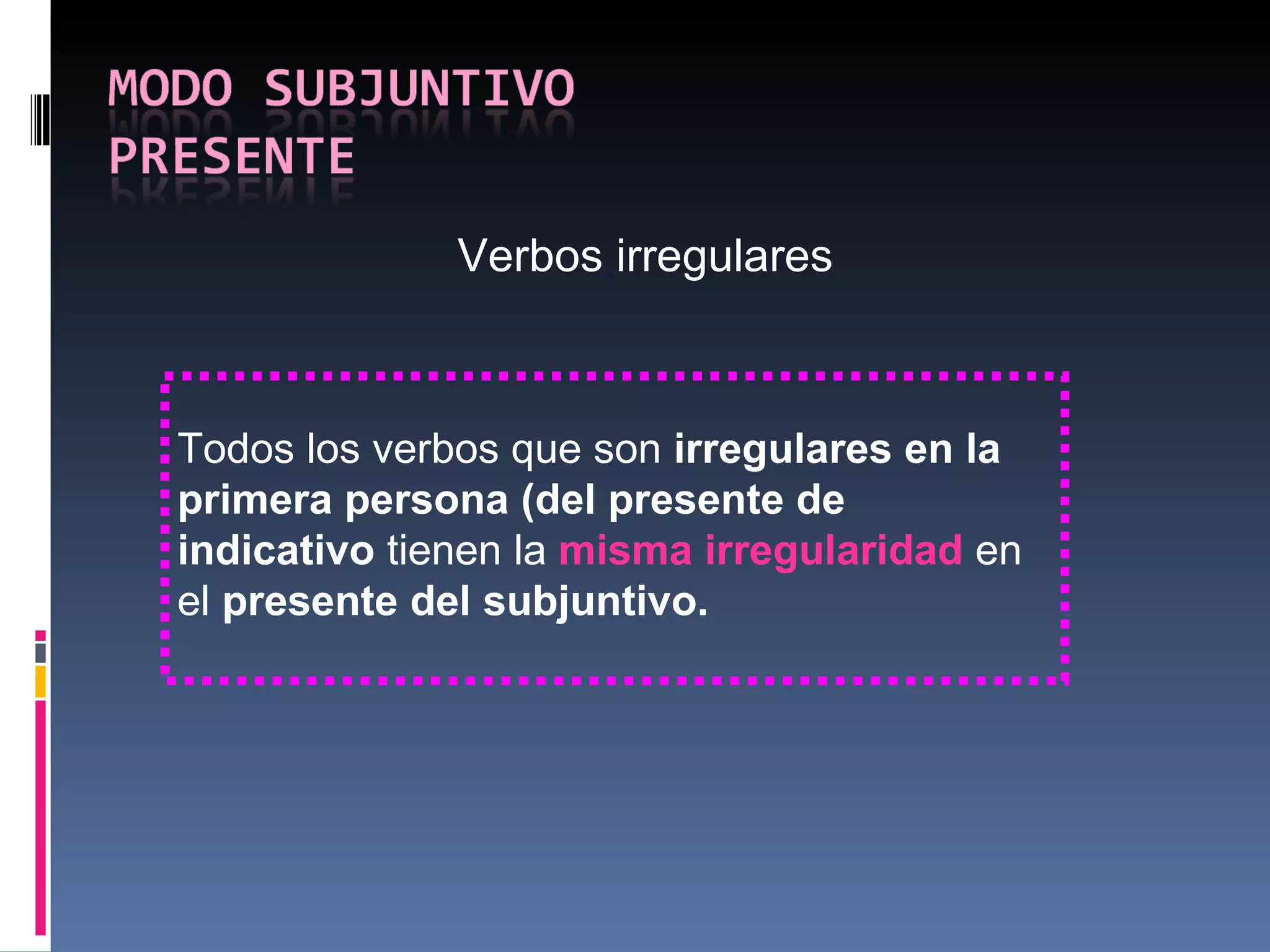 Presente de subjuntivo | PPT