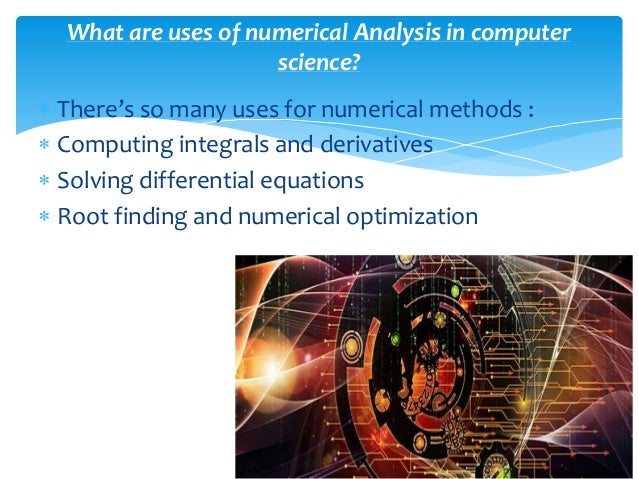application of numerical analysis in real life slideshare