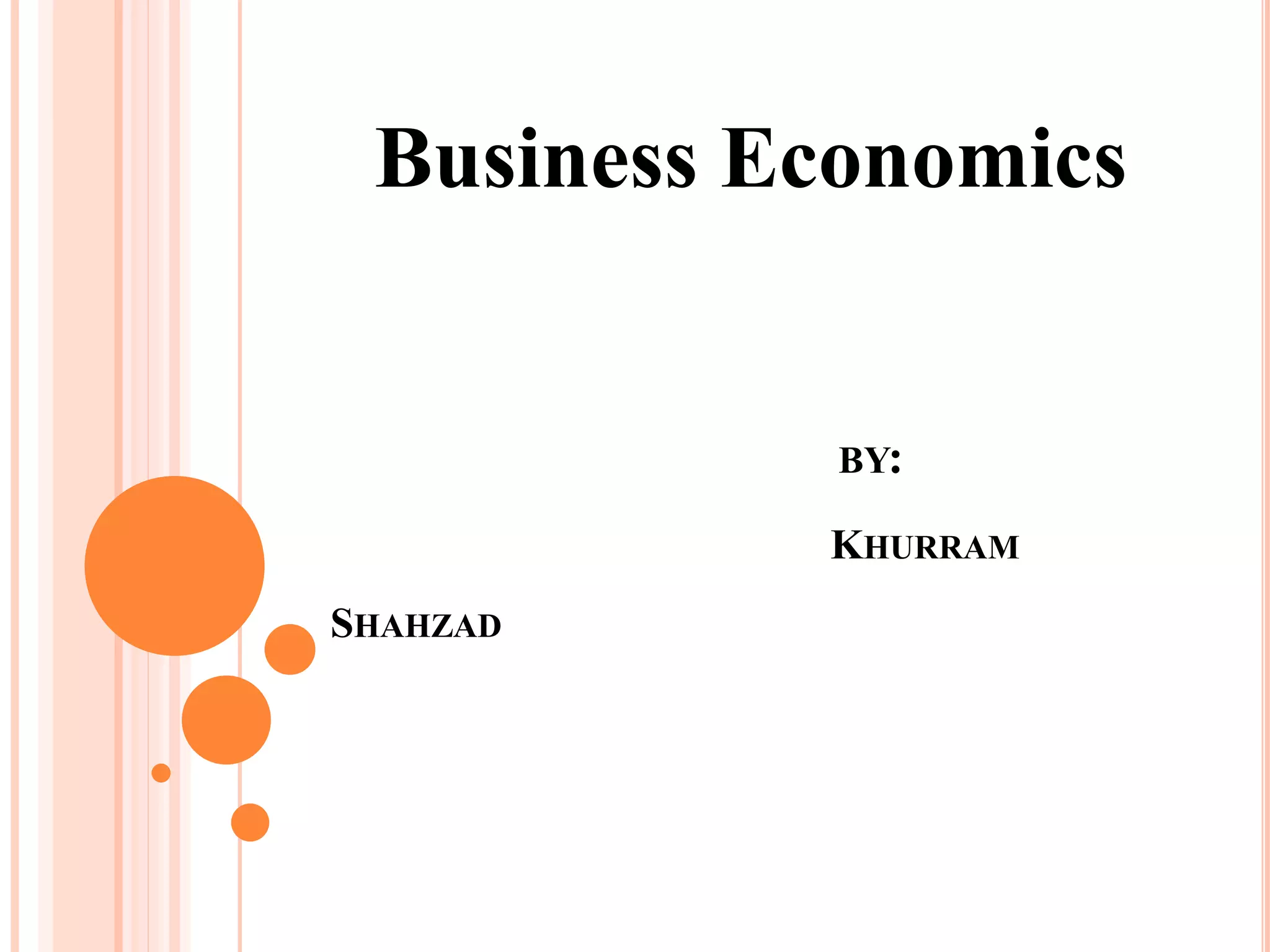 Basic Business Economics | PPT